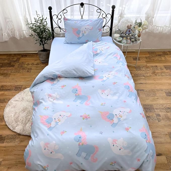 サンリオ(SANRIO) シナモロール 布団カバー3点セット 枕カバー シーツ 掛布団カバー シングル SB-684-S ...